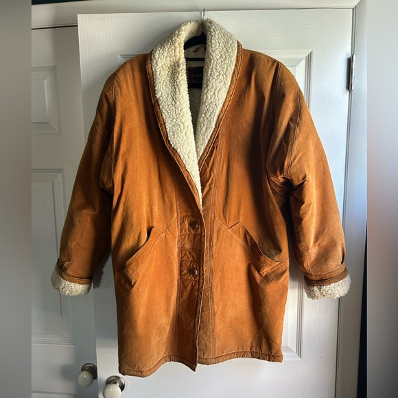 Foxrun | Jackets & Coats | Vintage Foxrun Sherpalined Leather Jacket M ...